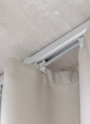 Have the curtain rail surface-mounted version installed